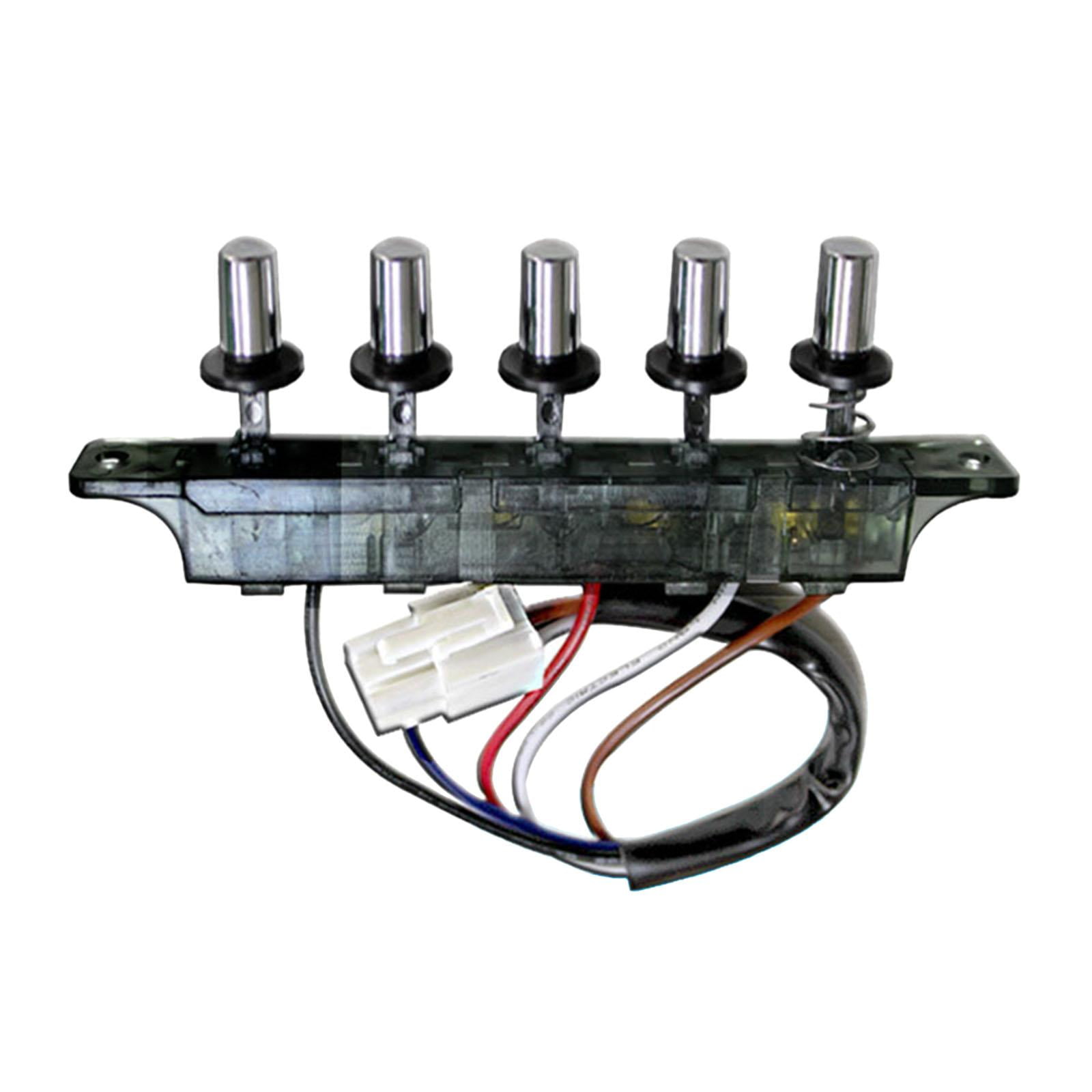 LOVIVER Key Board Switches,Range Hood Pushbutton Switch,5 Button ...