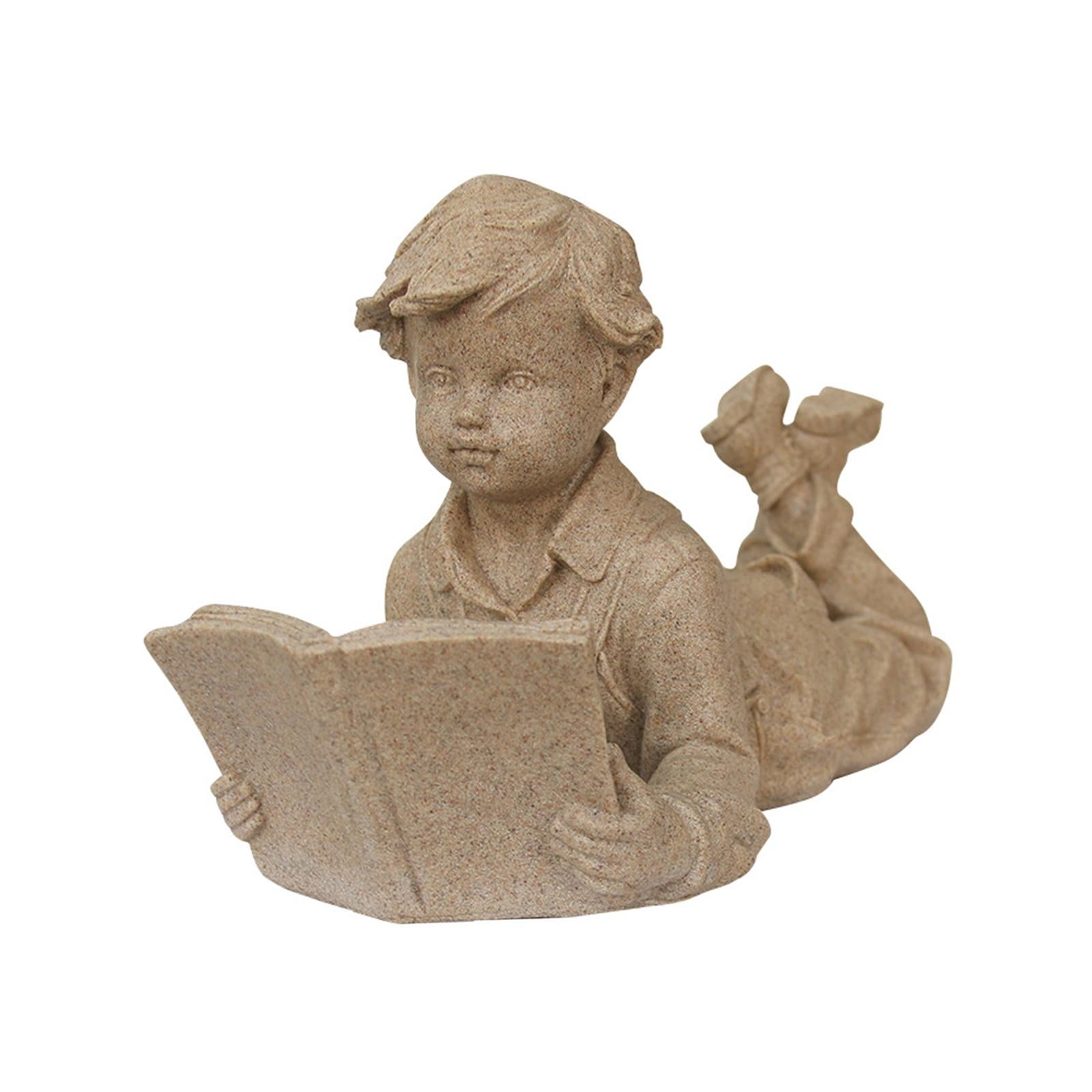 LOVIVER Kids Reading Statue Art Modern Figurine Collectible Nordic ...