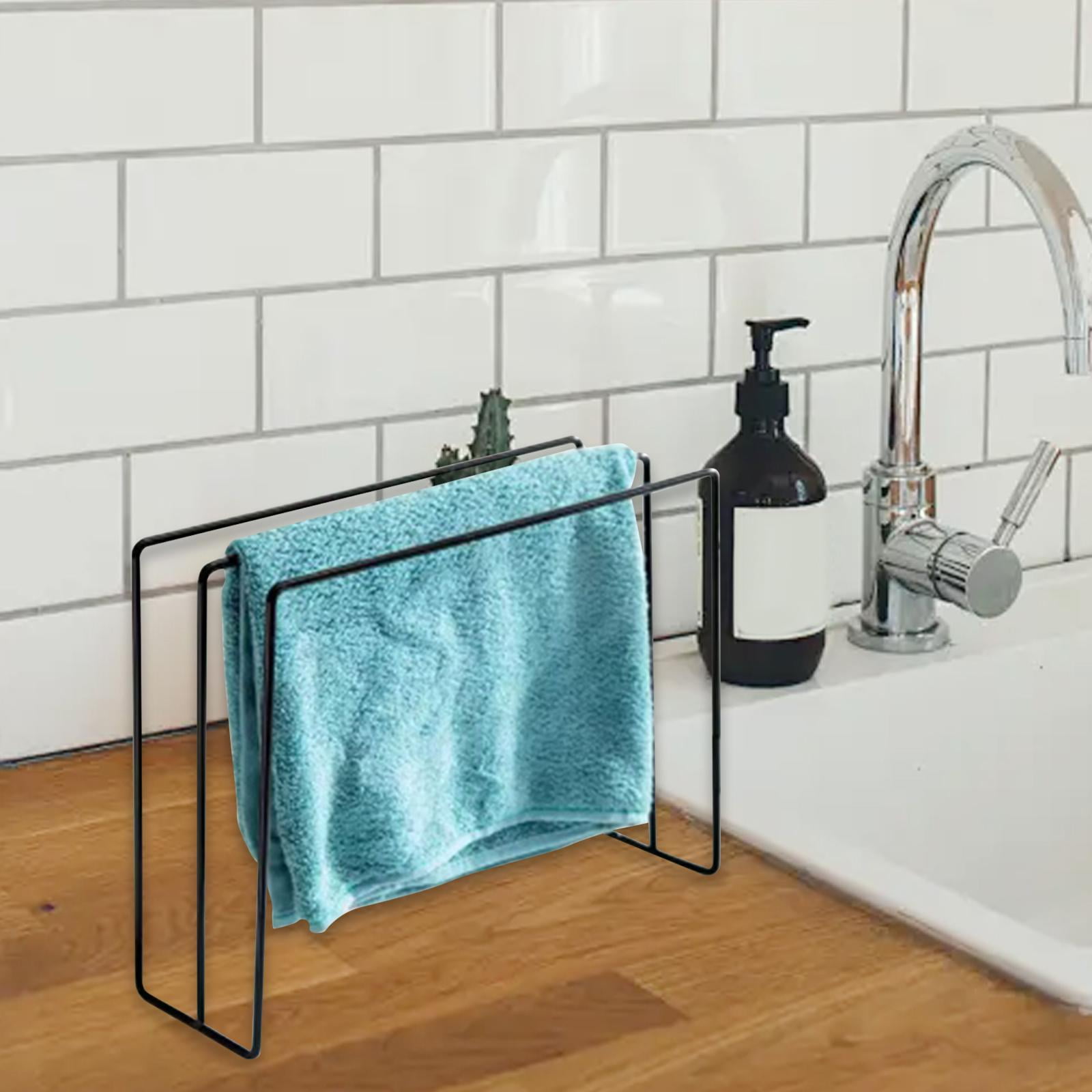 LOVIVER Kitchen Countertop Dishcloth Drying Rack,Dish Rag Holder ...