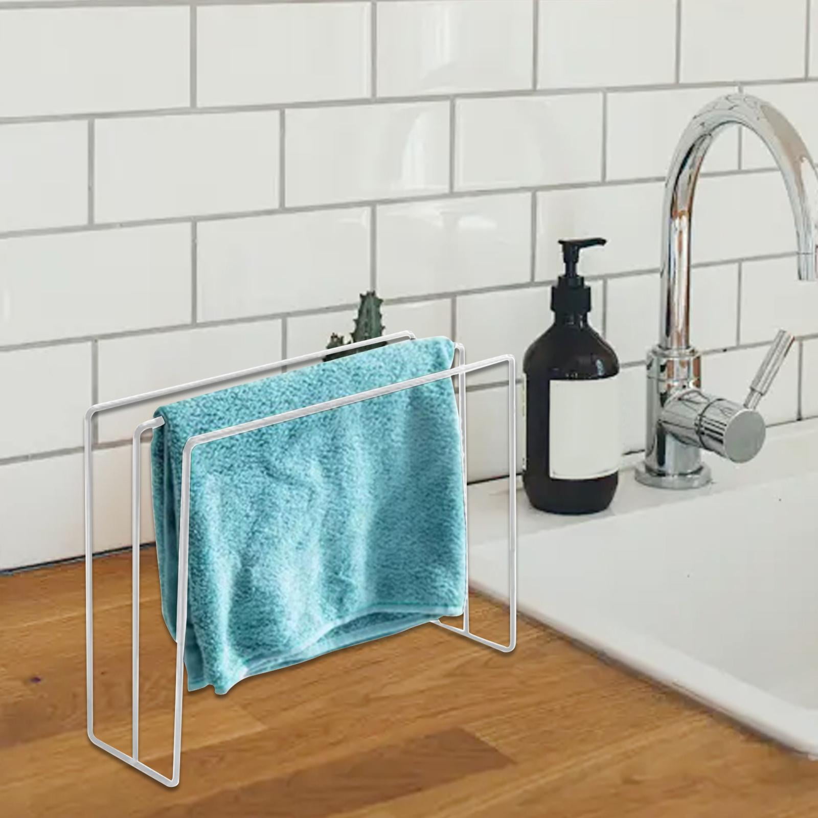 LOVIVER Kitchen Countertop Dishcloth Drying Rack,Dish Rag Holder ...