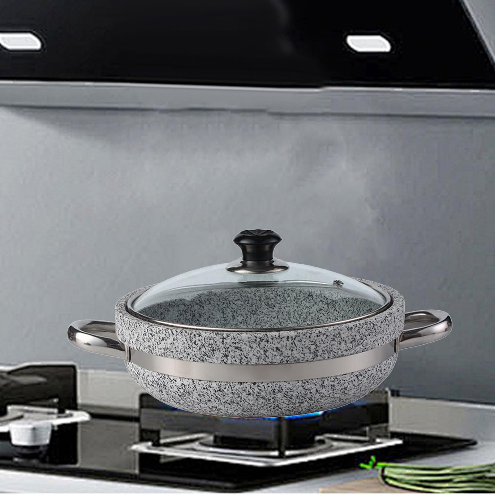 LOVIVER Korean Stone Bowl Frying Pot Soup Bowl Ramen Bowl Serving Bowl ...