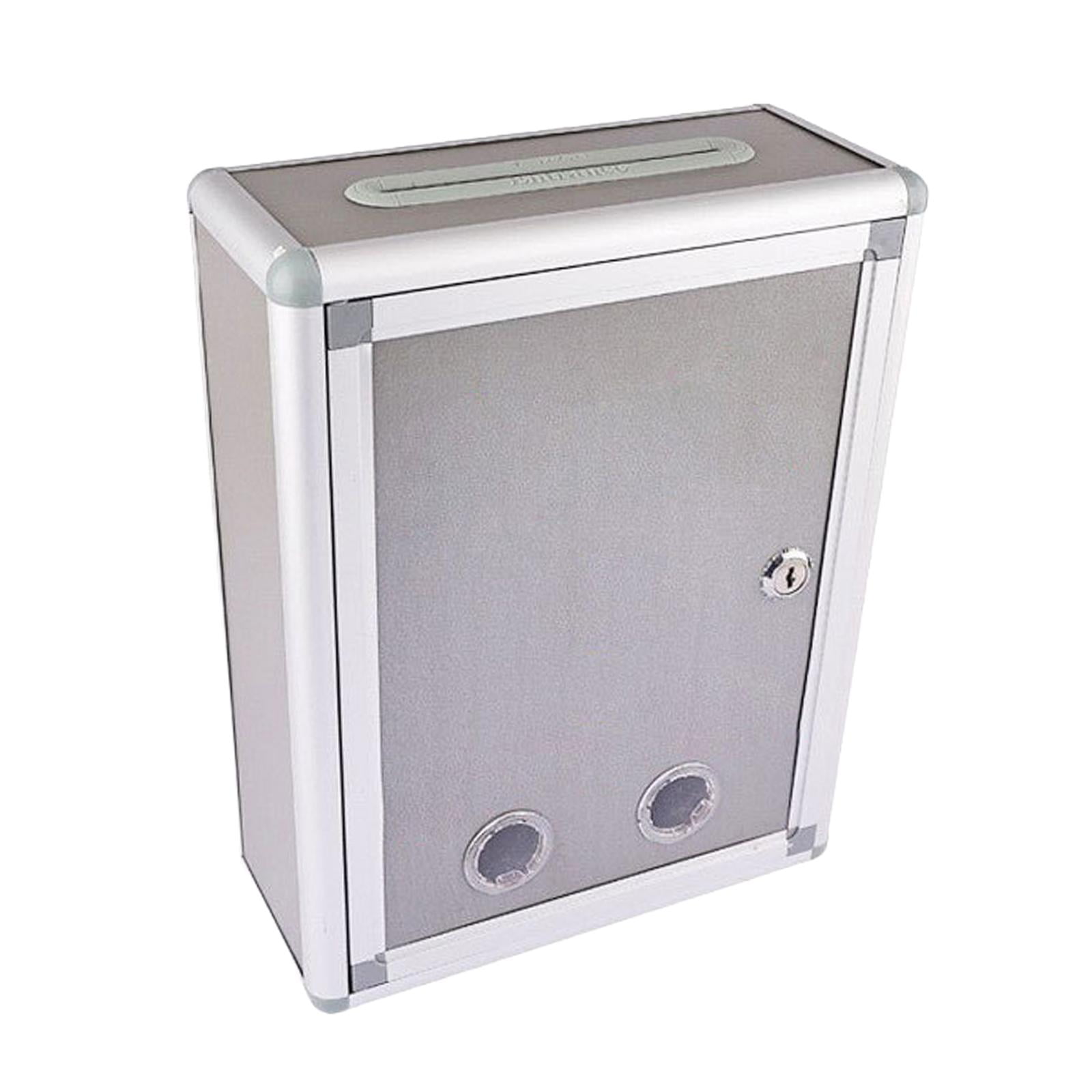 LOVIVER Locking Wall Mounted Mailbox, Mailbox with Key Lock, Outside ...