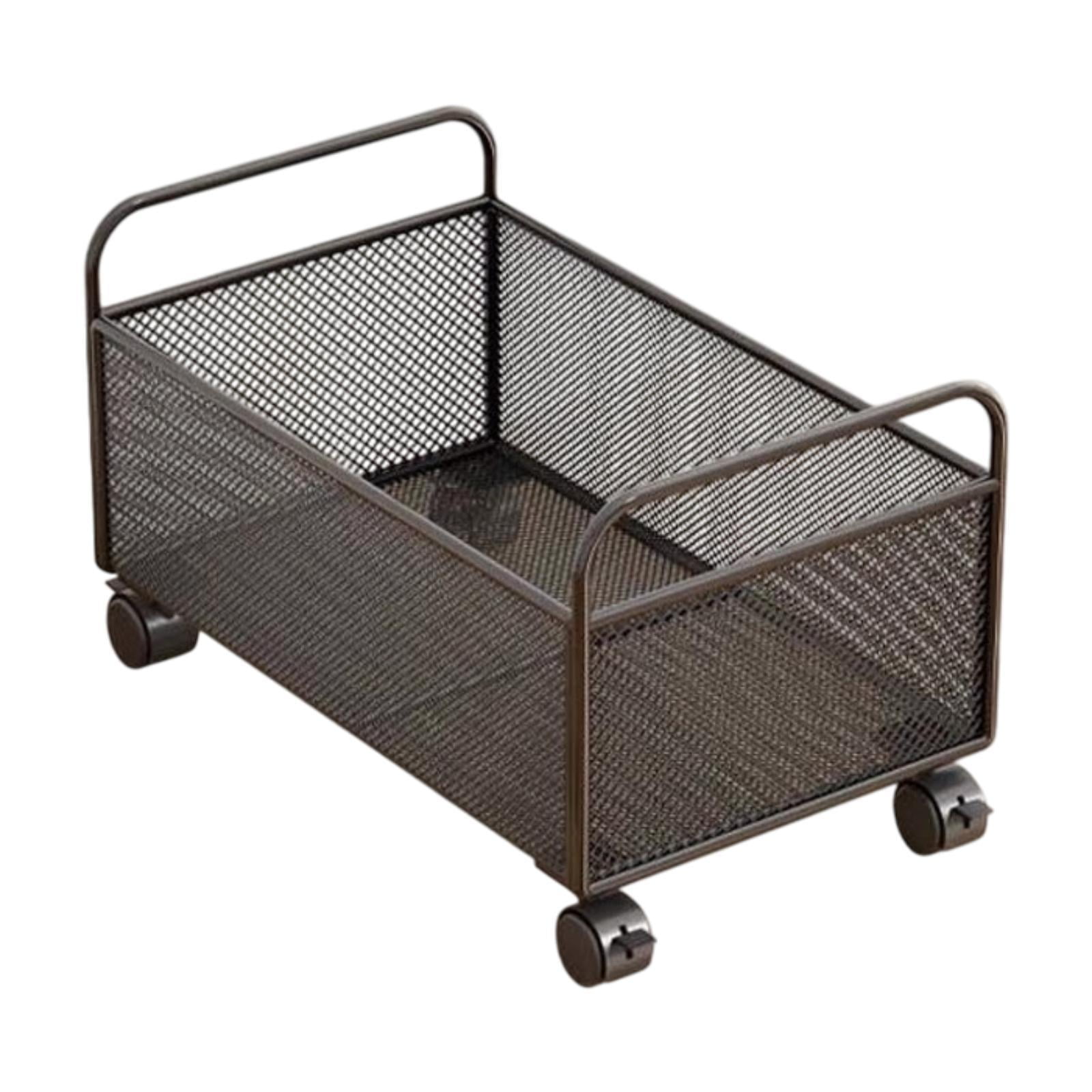 LOVIVER Mesh Rolling File Cart Rolling File Organizer with Wheels ...