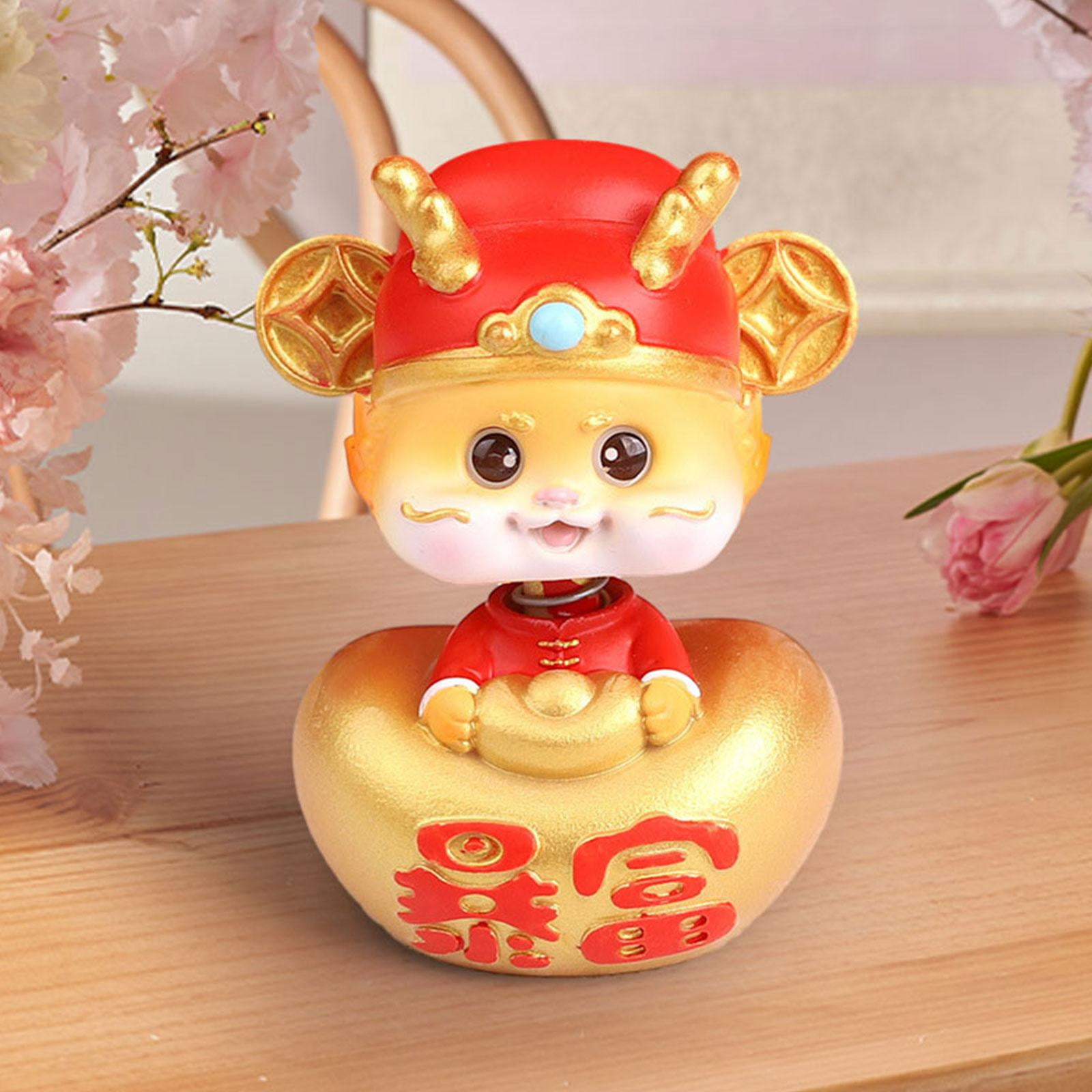 LOVIVER Miniature Dragon Figurines Chinese New Year Decoration New Year ...