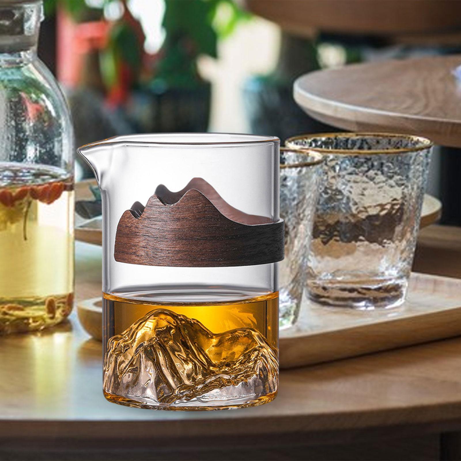 LOVIVER Mountain Glass Creamer Pitcher Glassware Clear with Handle ...