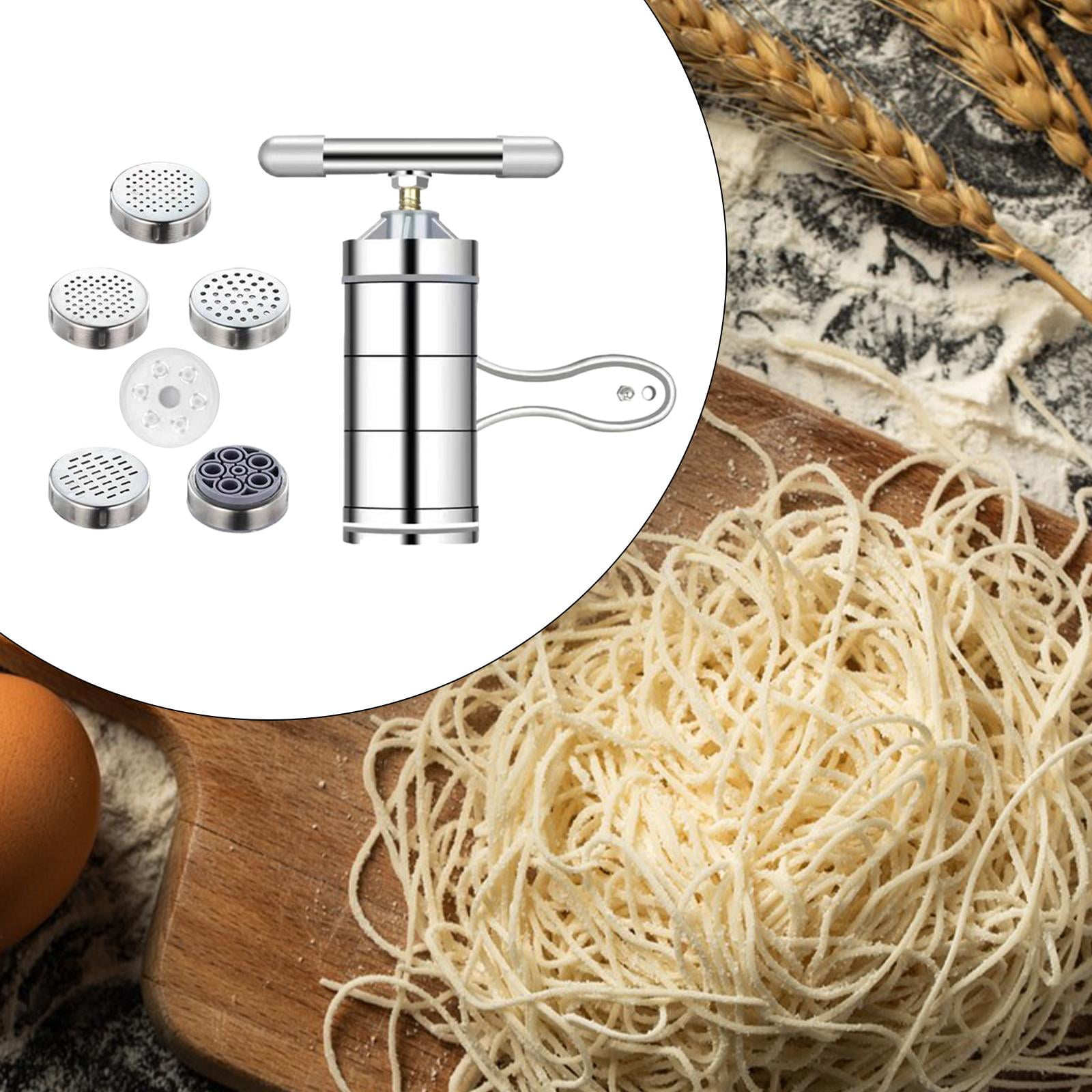 LOVIVER Pasta Maker with Heads Noodle Press Machine for Kitchen ...