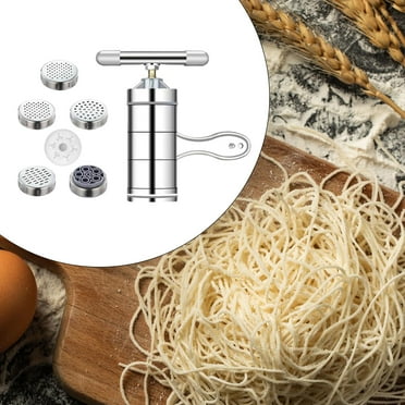 Homemade Pasta Maker Machine, Manual Hand Press with 6 Adjustable ...