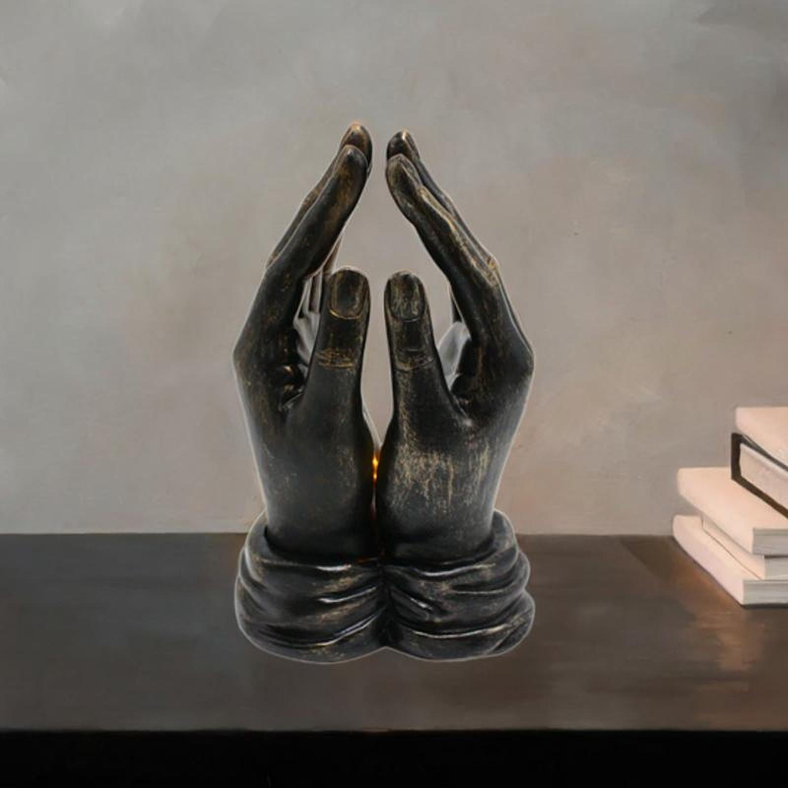 LOVIVER Praying Hands Statue Hands Figurine Crafts Tabletop Gifts Resin ...