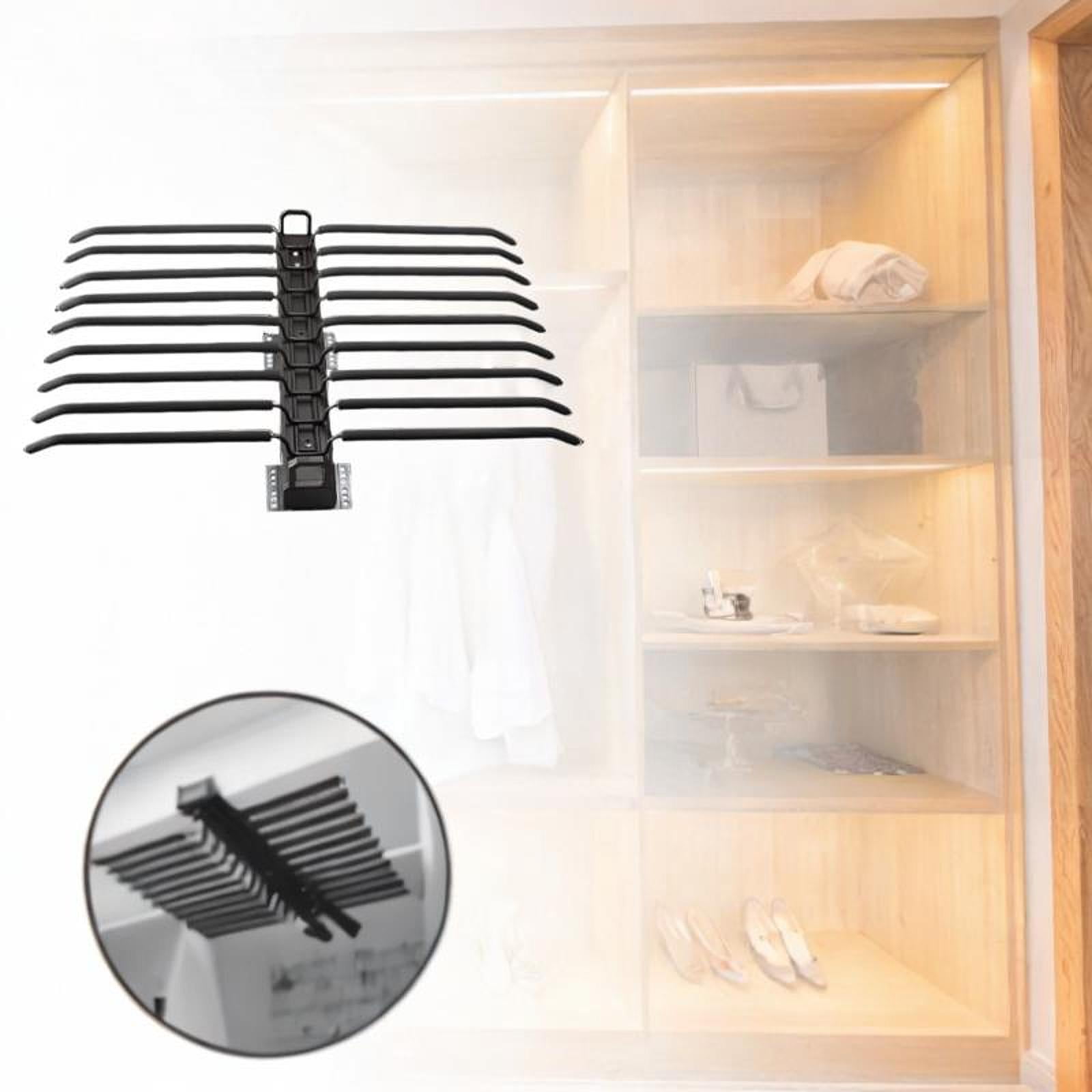 LOVIVER Pull Out Trousers Rack Clothes Storage Rack Space Saving Pants ...