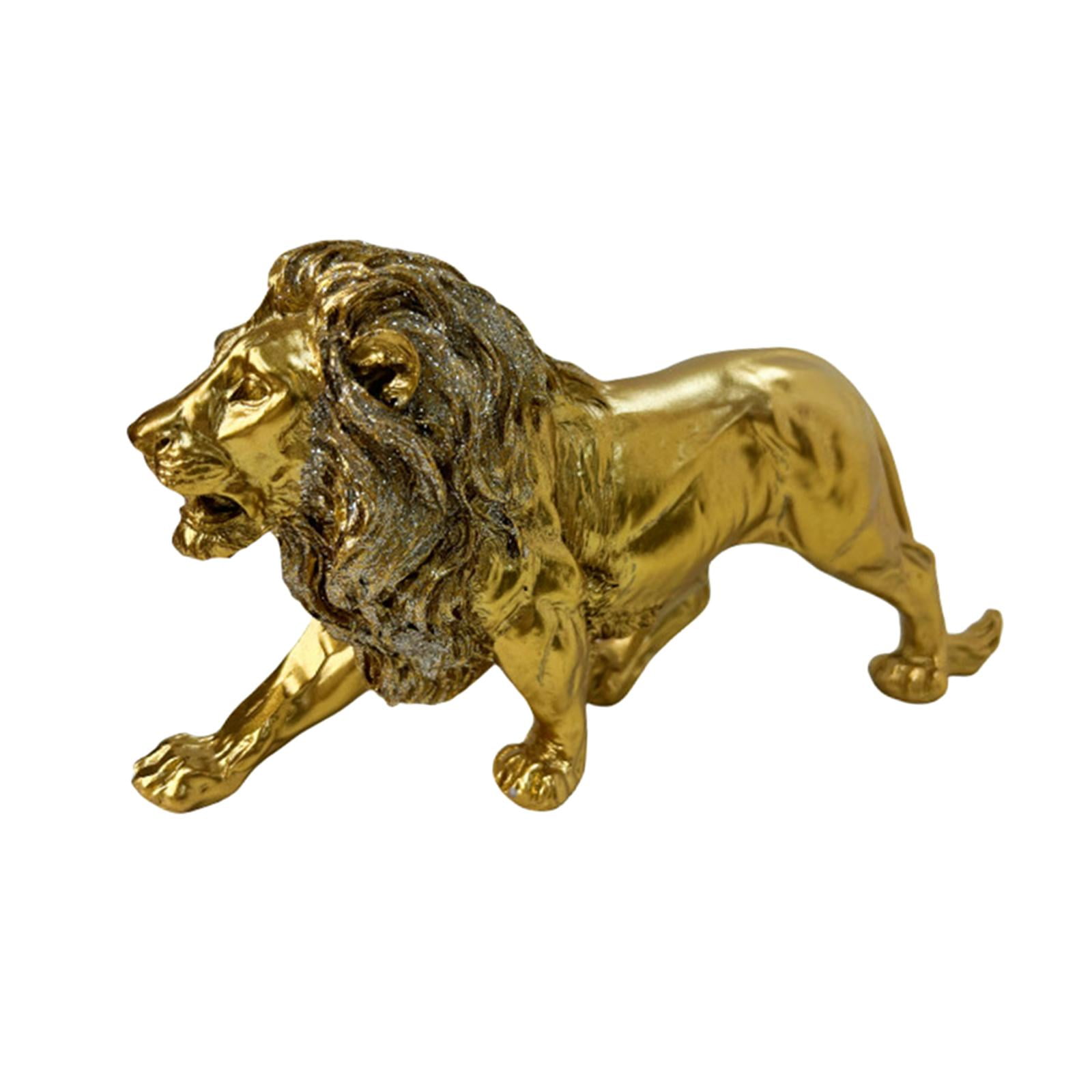 LOVIVER Resin Figure Animal Figurine Table Centerpiece Desk Lion Statue ...