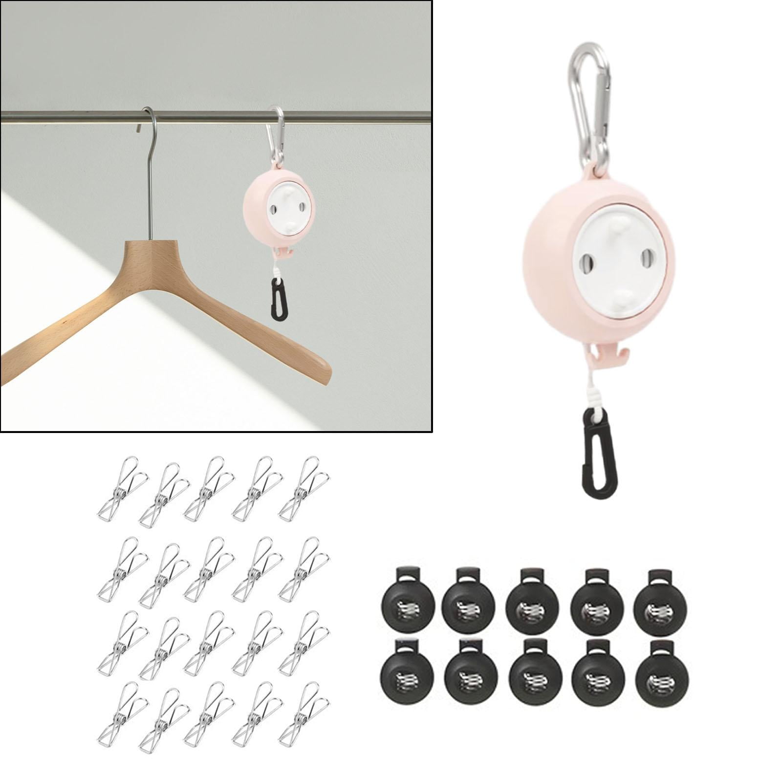 LOVIVER Retractable Clothesline Cord Outdoor Clothes Line Portable ...