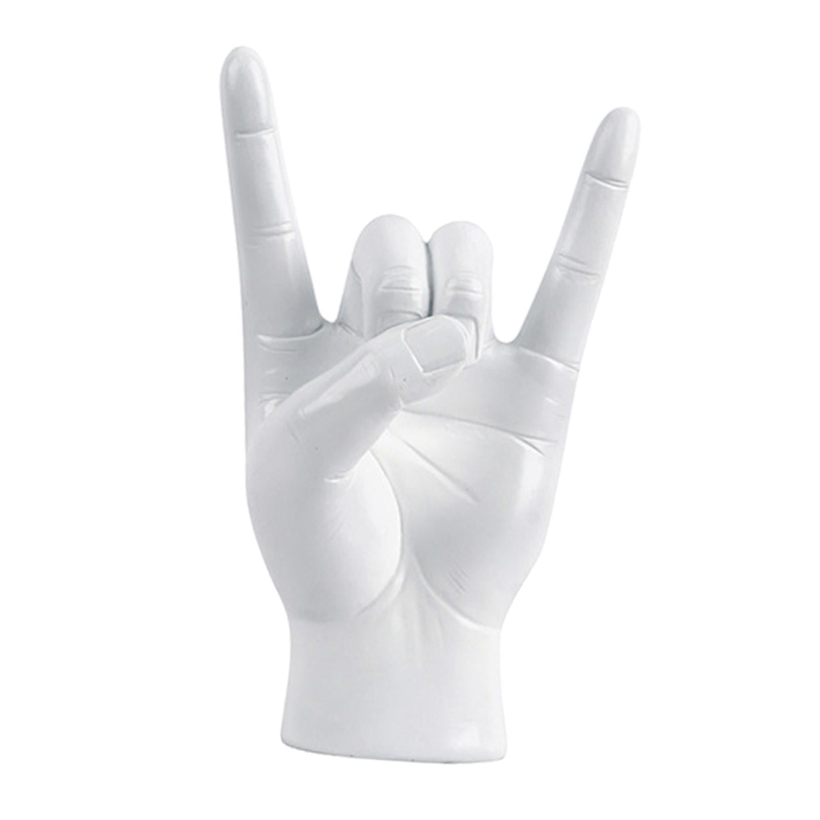 LOVIVER Rock Hand Gesture Statue Hand Sign Collection Creative Music ...