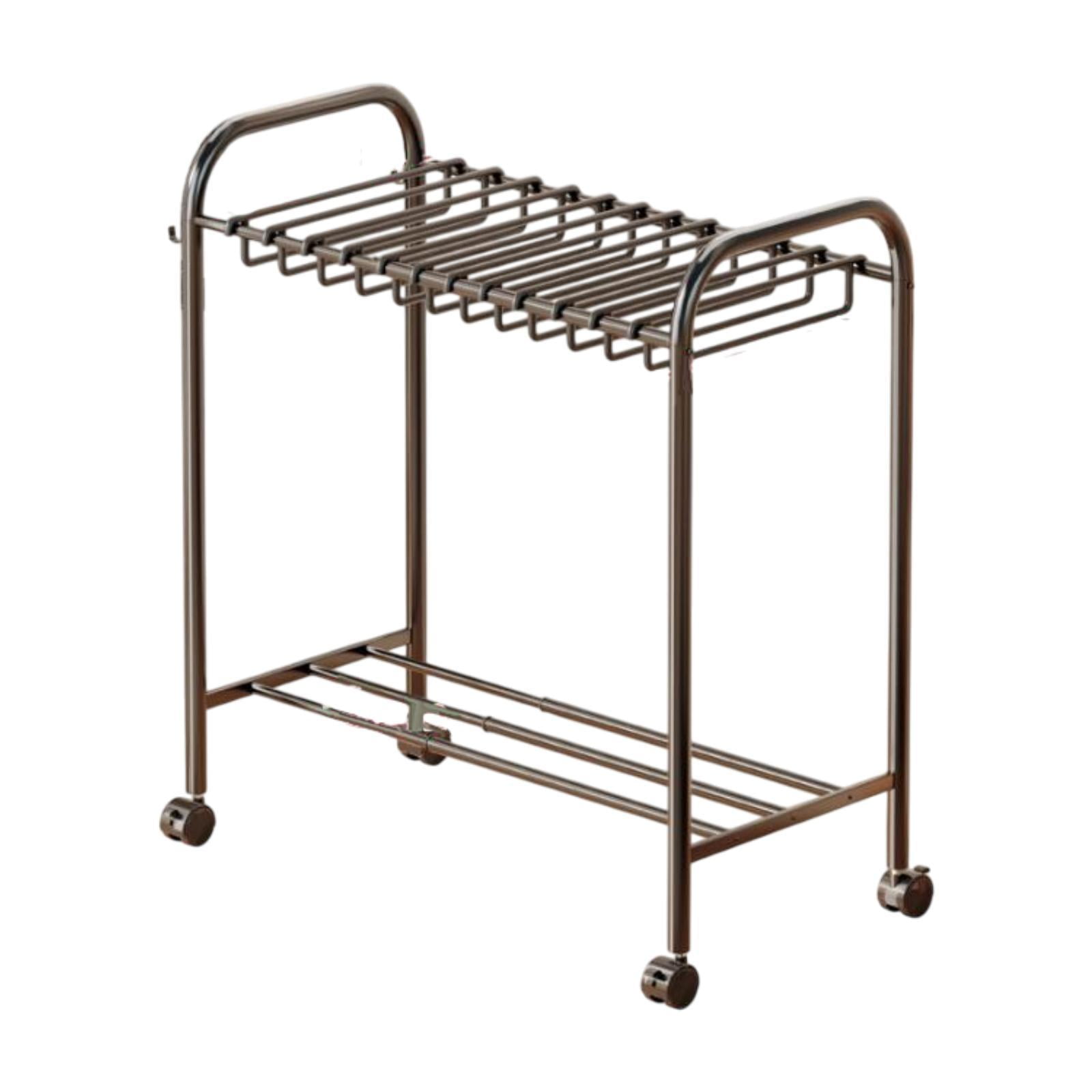 LOVIVER Rolling Pants Trolley Jean Organizer Multifunctional Pants Rack ...