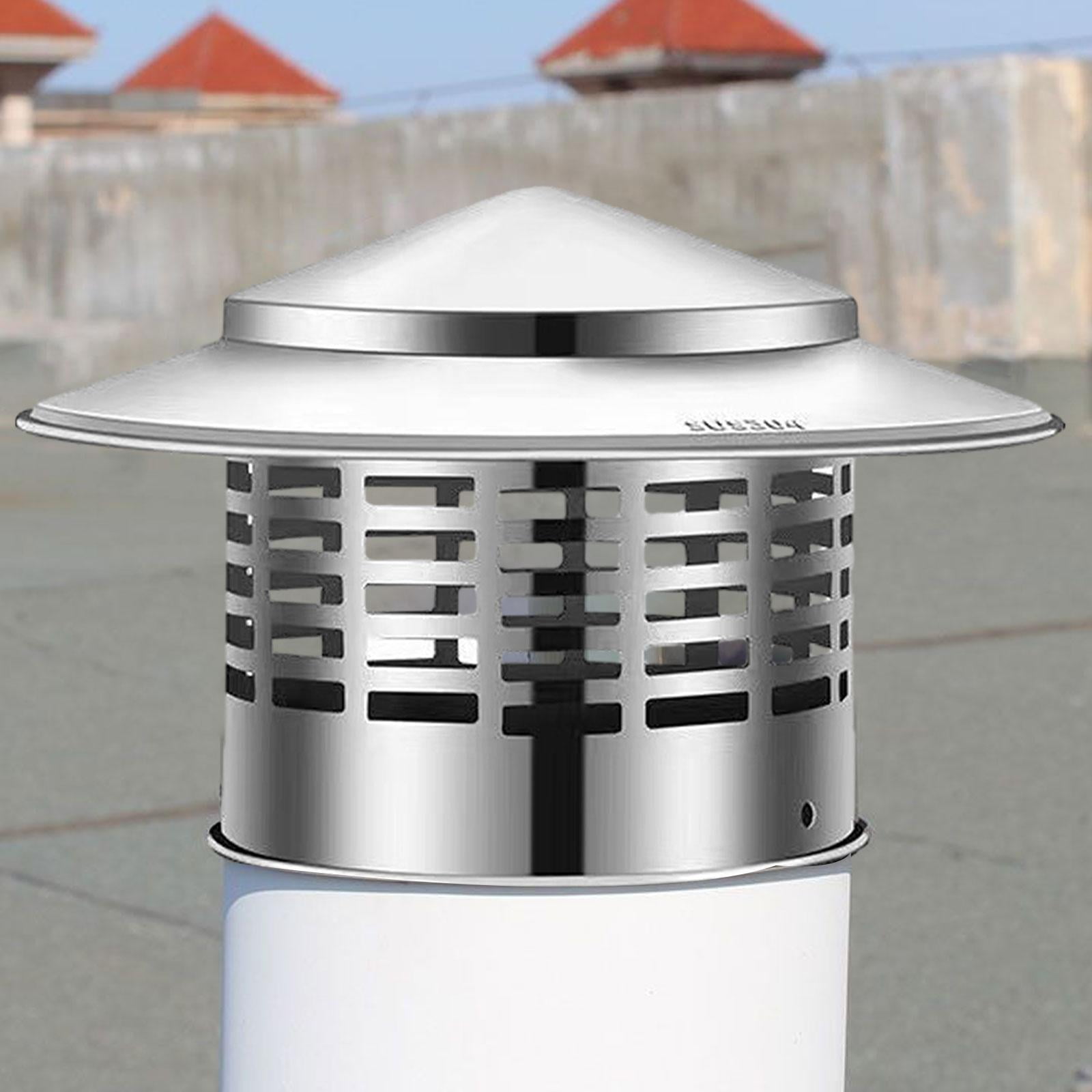 LOVIVER Round Chimney Cap,Chimney Flue Cover,Cone Top Chimney Cap ...