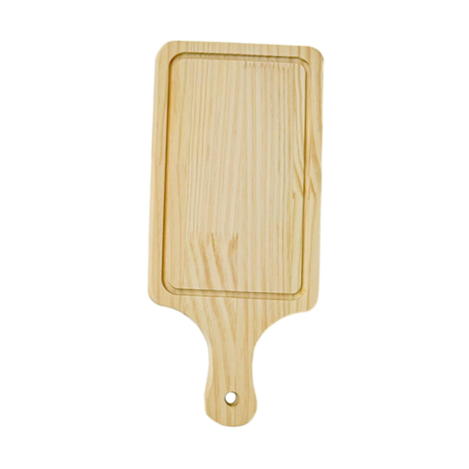 LOVIVER Serving Tray Wood Cutting Board Durable with Handle Reusable ...