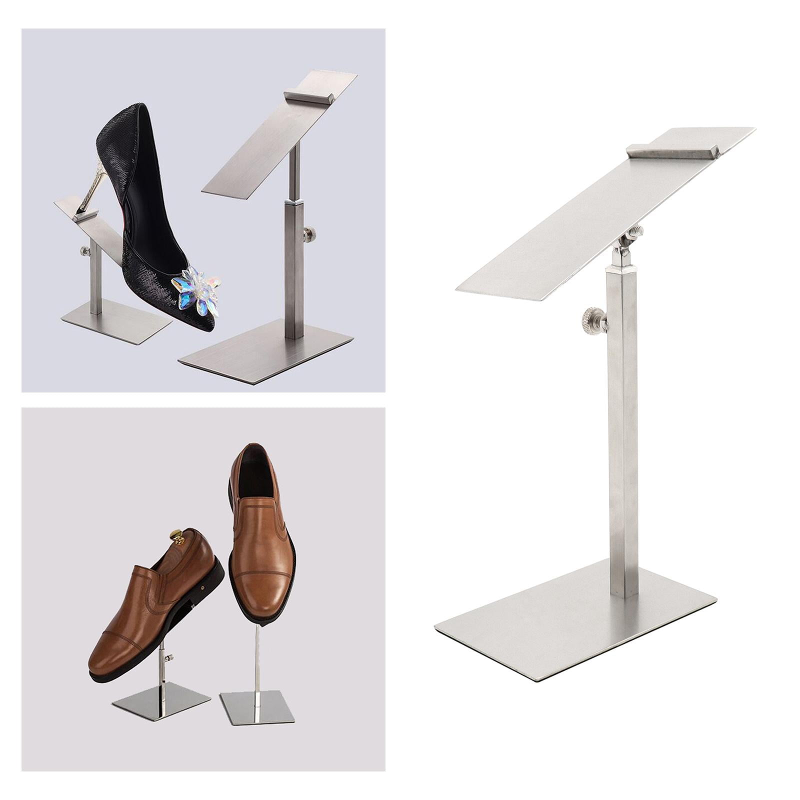 LOVIVER Shoes Display Stand Men Leather Shoe Shelf with Heel Stop ...