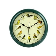 Audubon Singing Bird Clock 13 Inch - Walmart.com