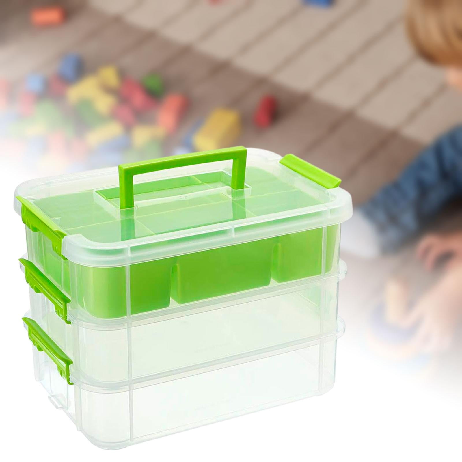 LOVIVER Stack Carry Storage Box Building Blocks Storage Box, Kids ...