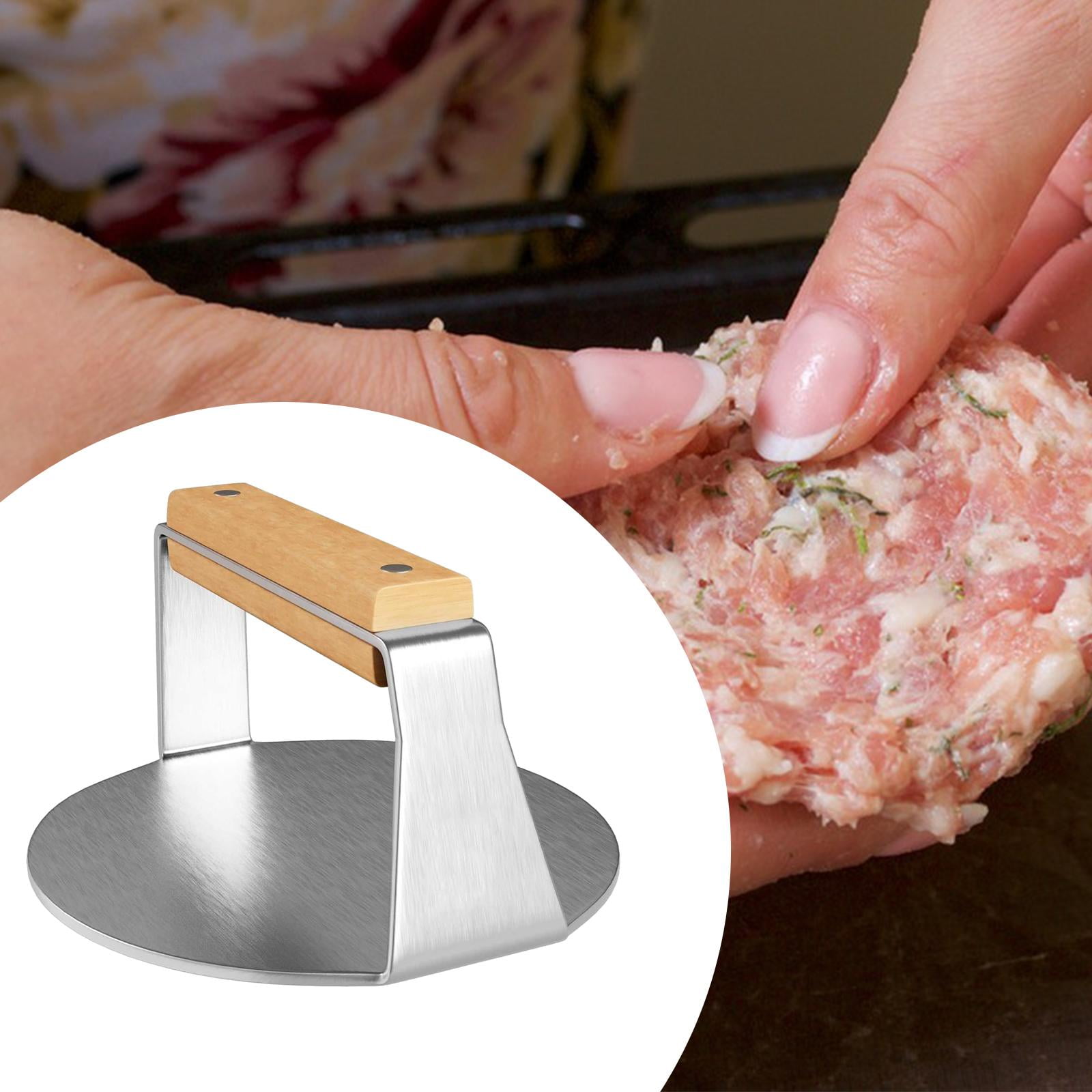 LOVIVER Stainless Steel Press Nonstick Manual Heavy Duty Smasher Press ...