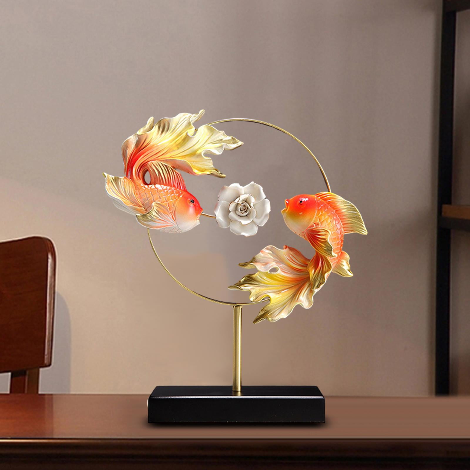 LOVIVER Statue Animal Sculpture Figurine Craft Decorative Desktop ...