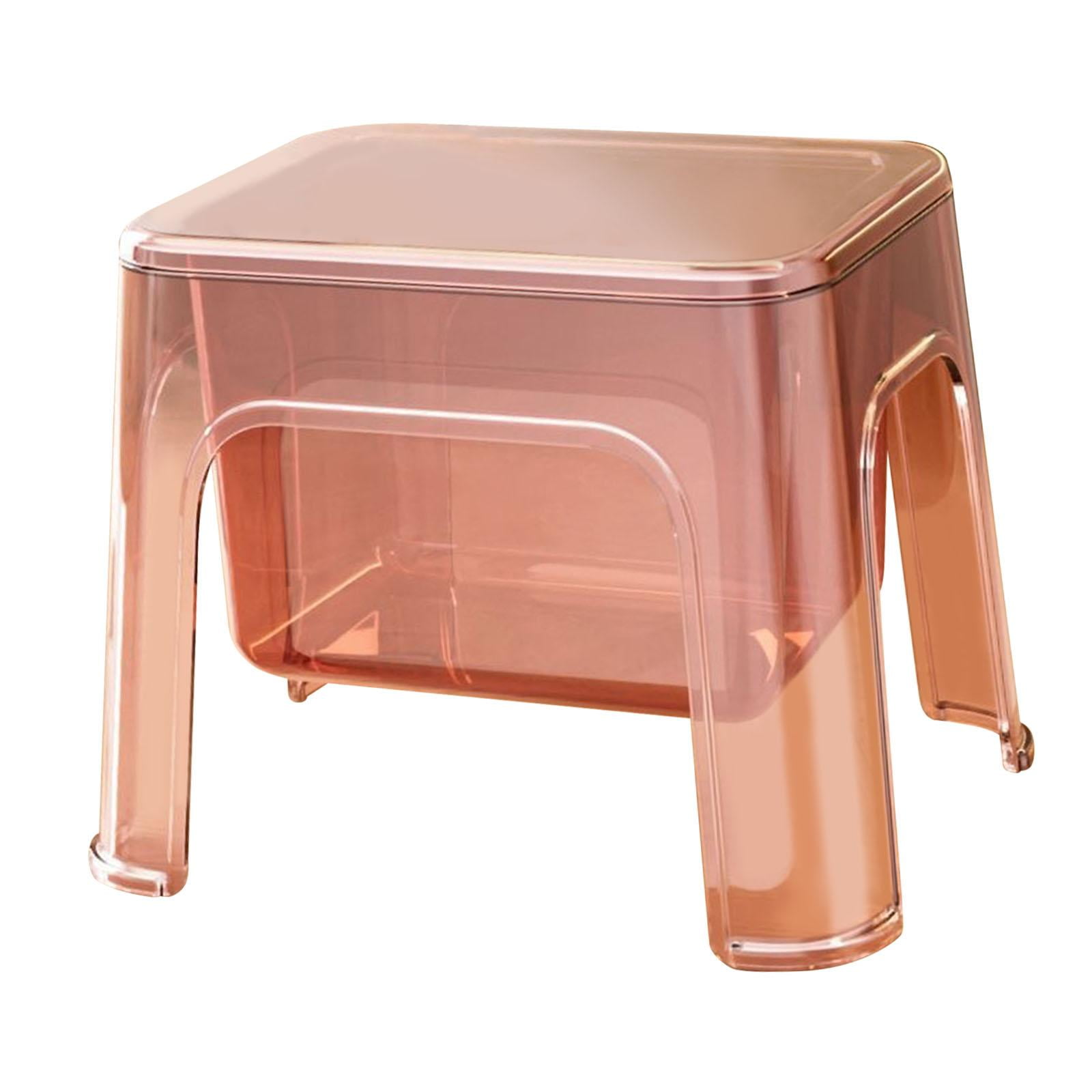 LOVIVER Step Stool Entryway Shoe Stool Clear Minimalist Foot Stool ...