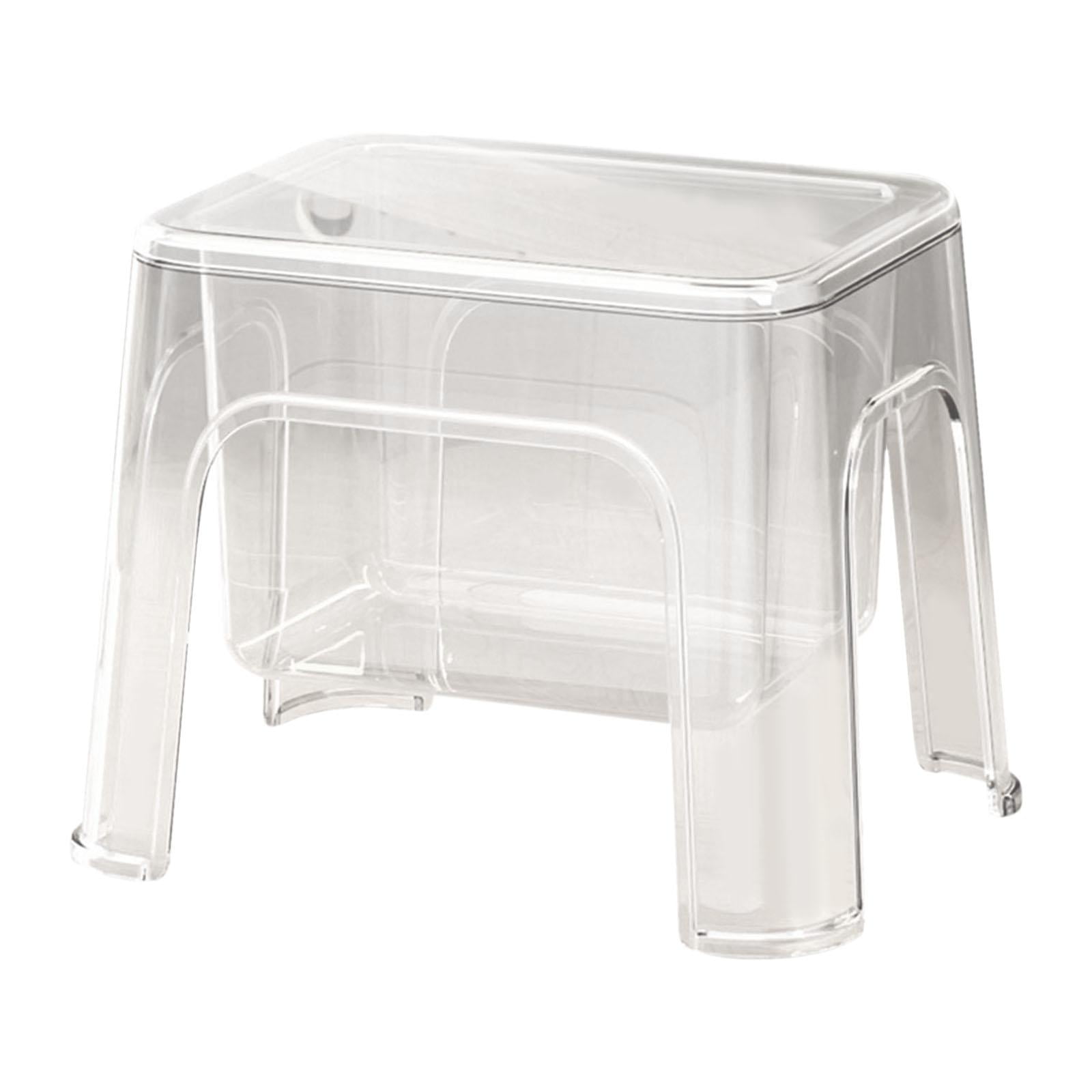 LOVIVER Step Stool Entryway Shoe Stool Clear Minimalist Foot Stool ...