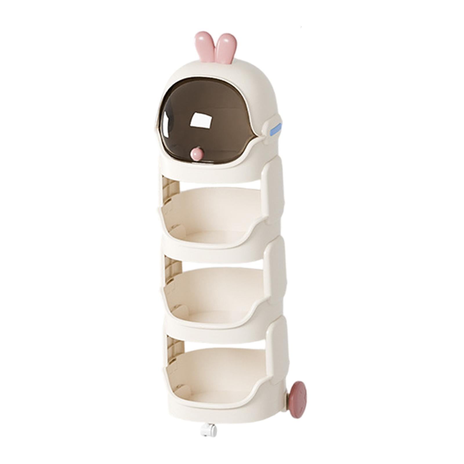 LOVIVER Storage Cart Organizer Trolley Mobile Shelving Cartoon Cute ...