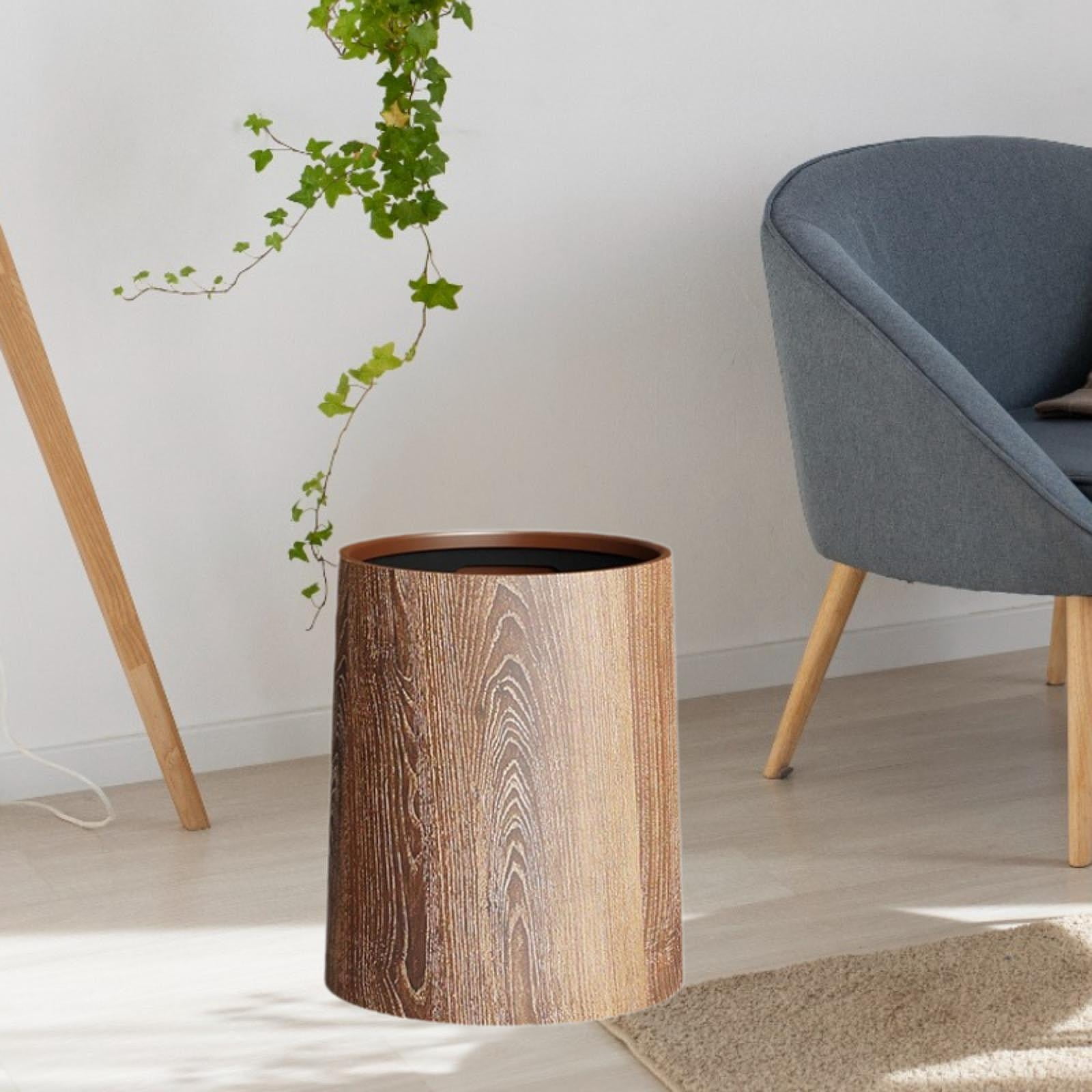 LOVIVER Trash Can Waste Bin Round Multipurpose Simple Storage Bucket ...