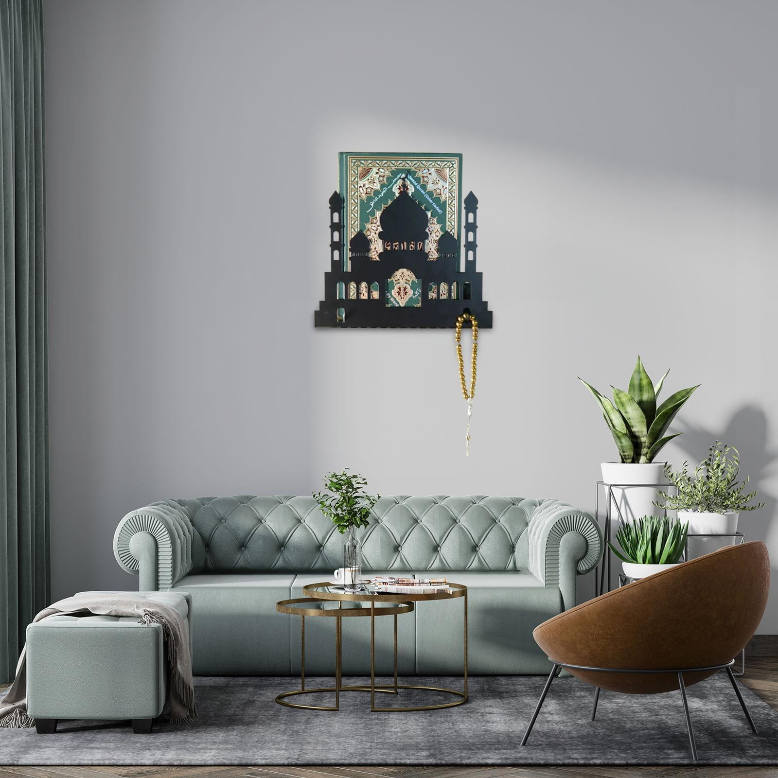 LOVIVER Wall Mount Display Stand Hanger Prayer Room Decor Crafts Islam ...