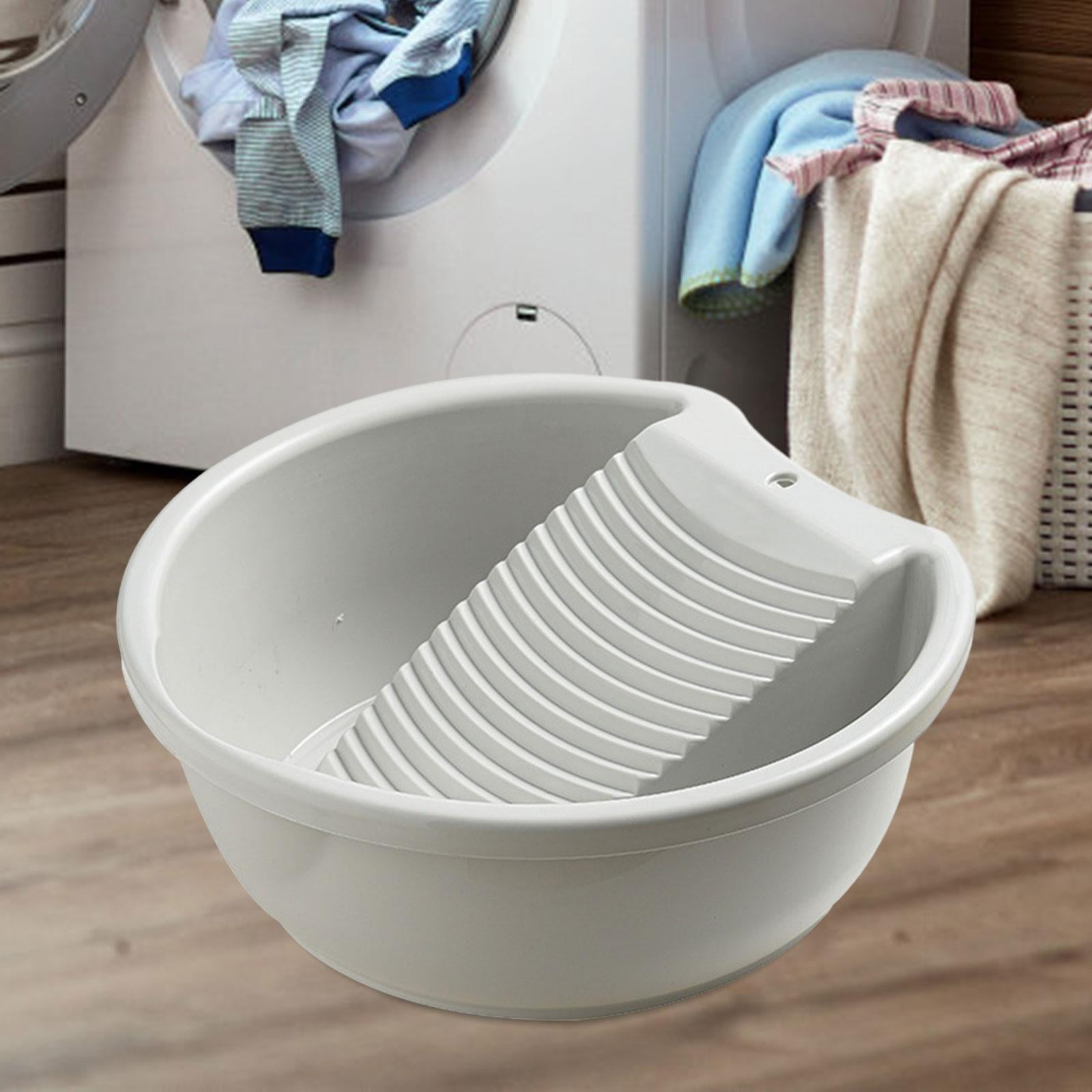 LOVIVER Washing Clothes Basin,Wash Tub With Washboard Small Laundry Tub ...