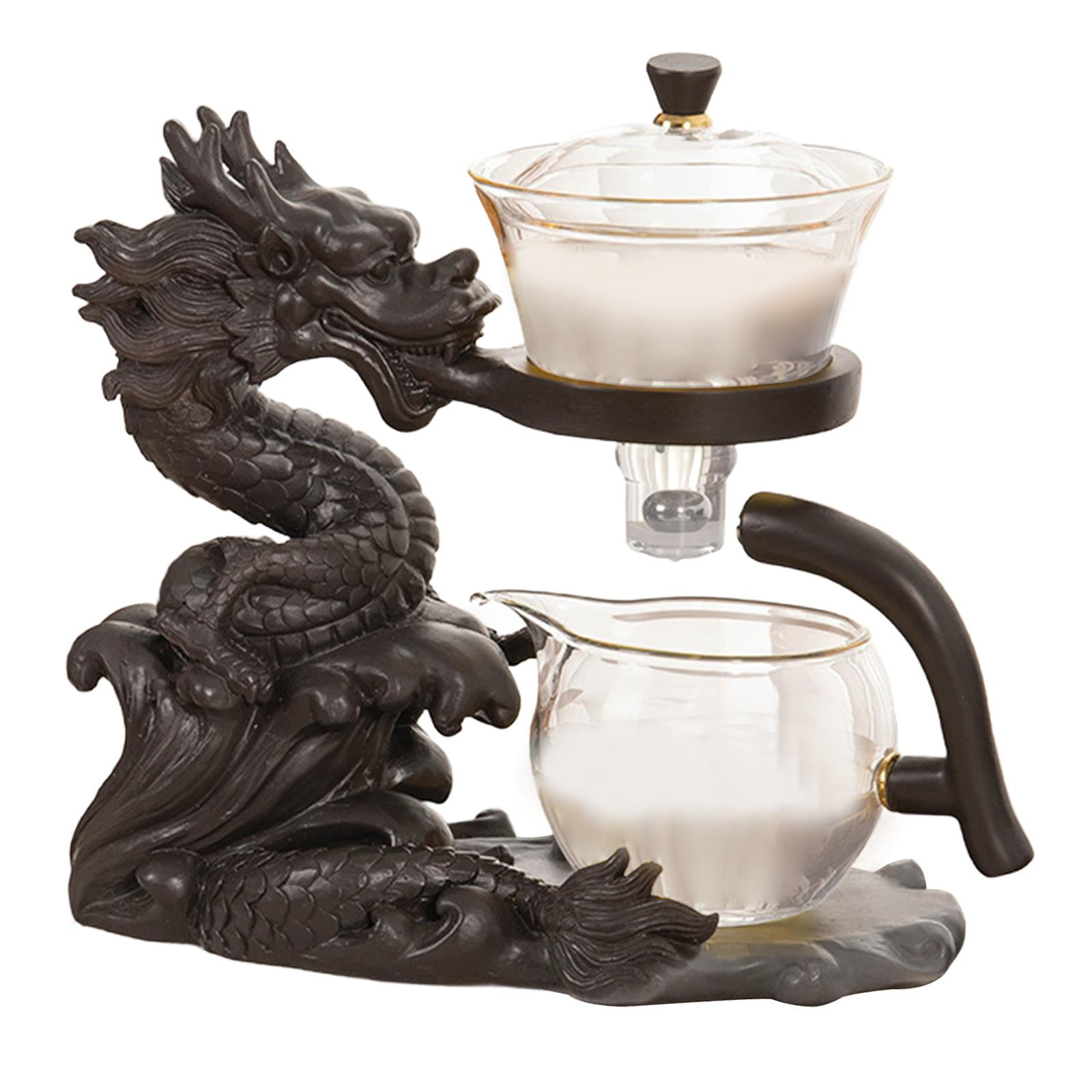 LOVIVER Water Flow Lazy Kungfu Drip Tea Pot Tea Kettle Unique Dragon ...