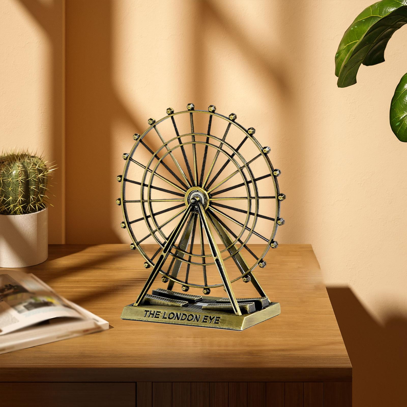 LOVIVER Wheel Statue Decor Crafts Artwork Housewarming Gift Collectible ...