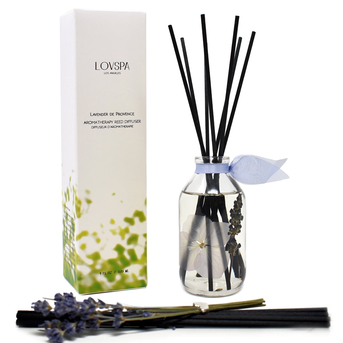 LOVSPA Lavender De Provence Reed Diffuser Oil Set - Walmart.com