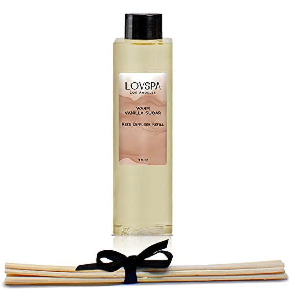 LOVSPA Warm Vanilla Sugar Reed Diffuser Refill Oil with Replacement ...