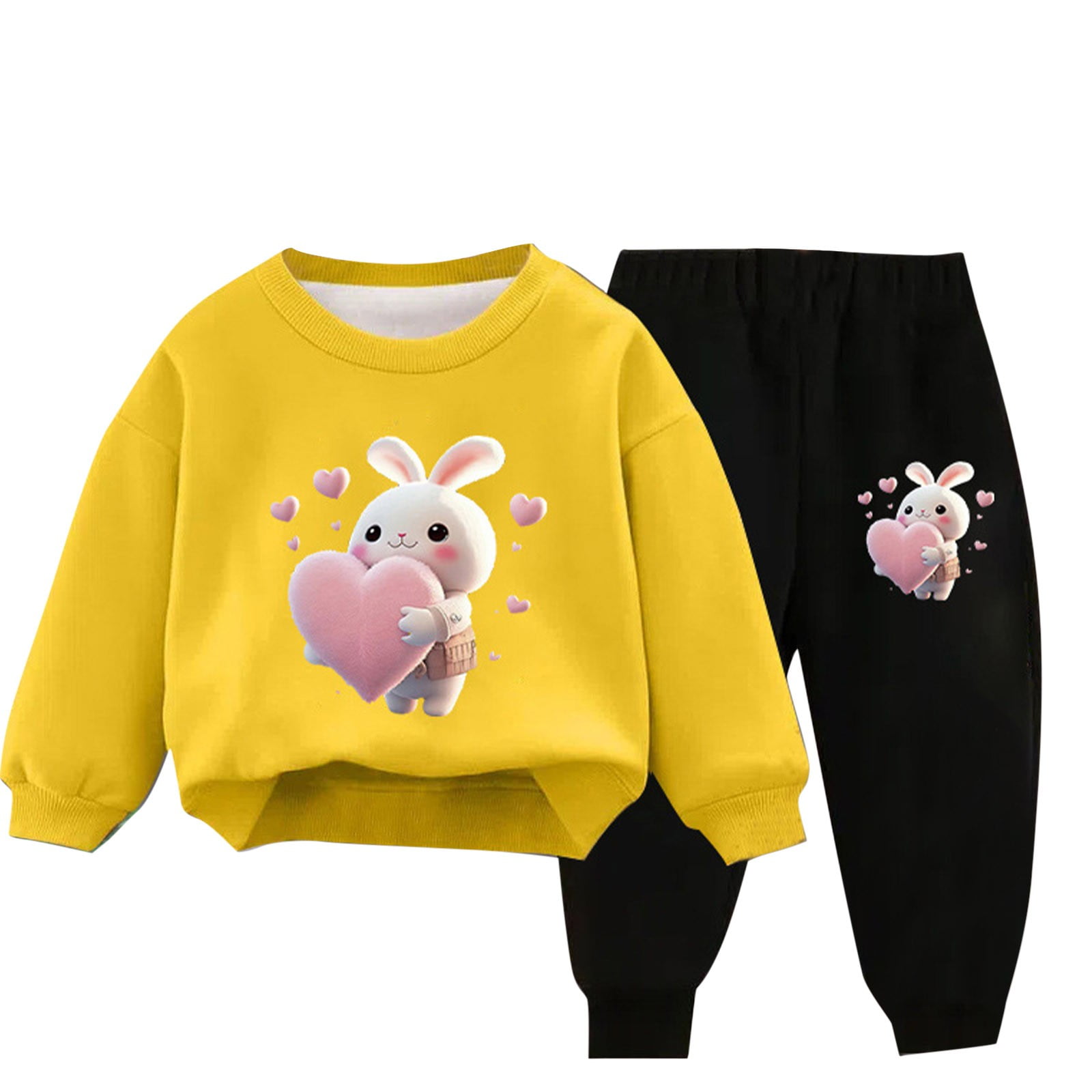 LOVZFMLL Little Girl Clothes Long Sleeve Top and Pant 2 Piece Sets ...