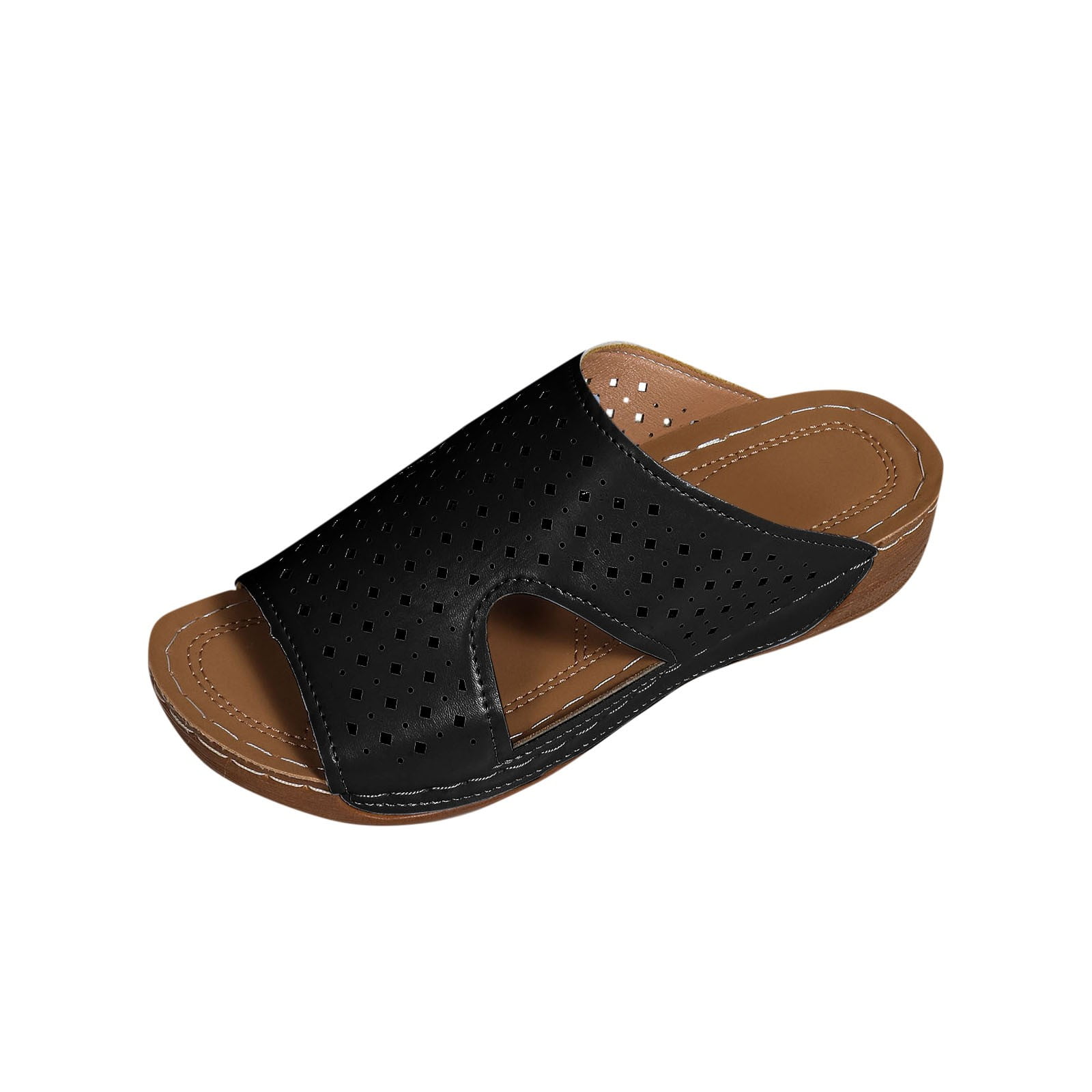 LOVZFMLL Sandals for Women 2025 Summer Cut Out Clogs Sandals Slip On ...