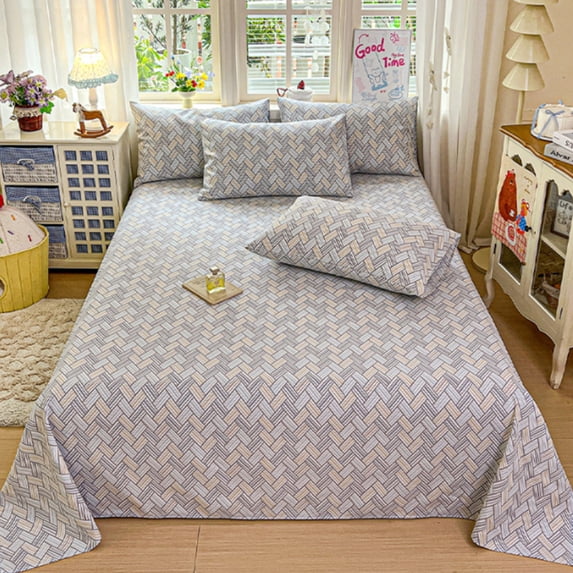 LOWLHOME Heavy Duty Bed Sheets,Thick Breathable And Non-slide Printed ...