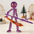 LOWLHOME Posable 4.7" Collectible Figure with 7 Accessories,Multi-Joint ...