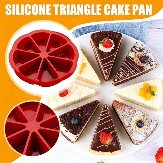 LOWLHOME Triangle Baking Tray,Professional Muffin Mould,8-cavity Design ...