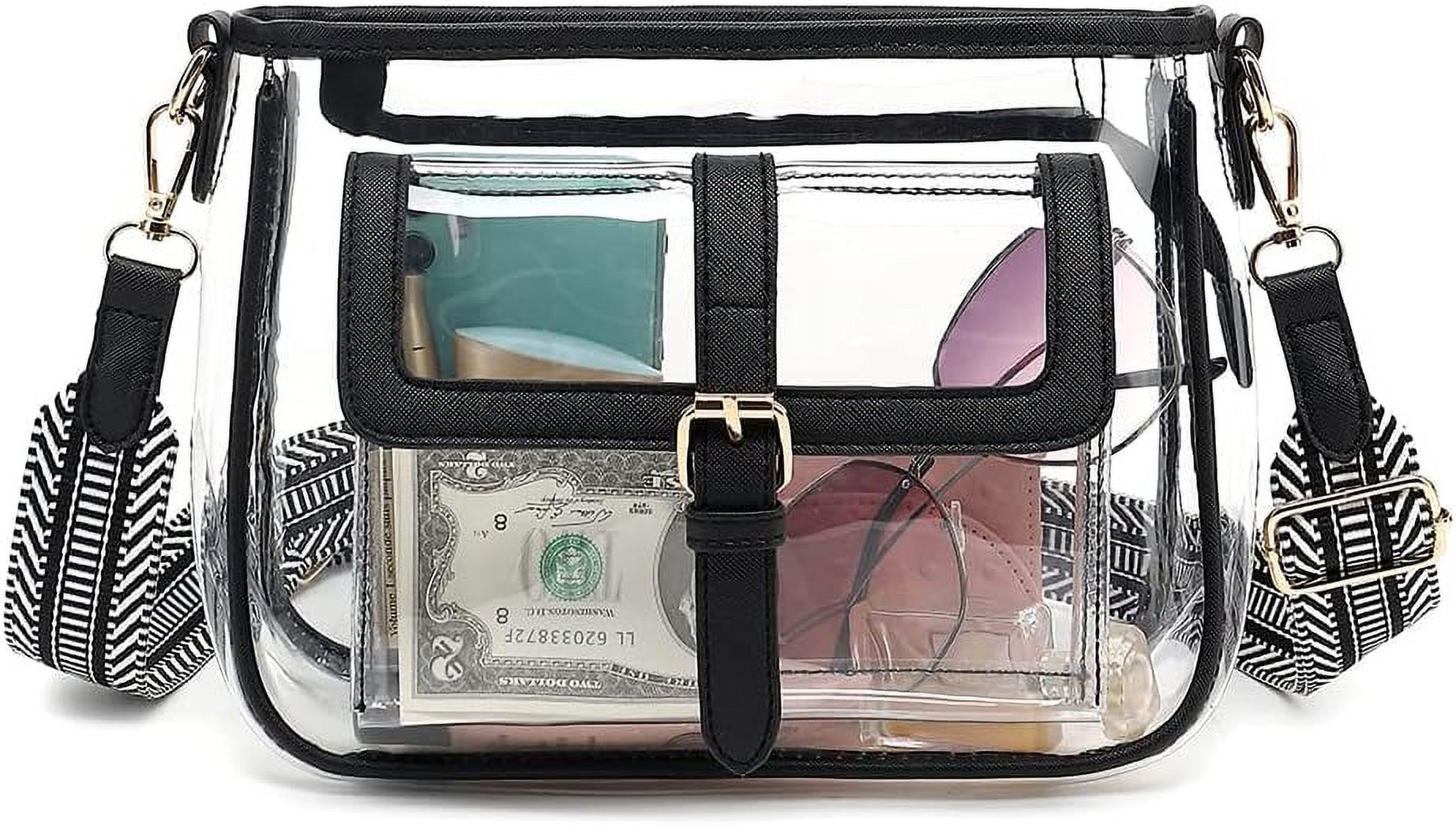LOXOMU Clear Purses For Women Stadium, Clear Crossbody Bag Stadium ...