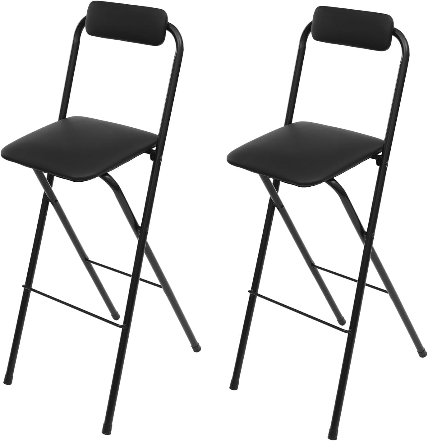 LOYALHEARTDY 2 Pcs Folding Stool, 29.5 in Folding Bar Stool with ...