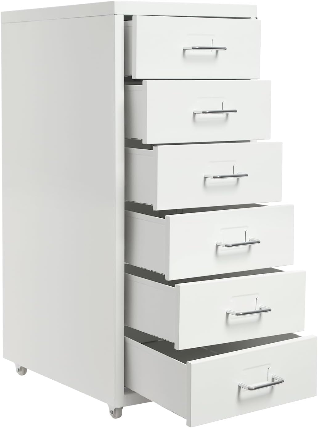 LOYALHEARTDY 6 Drawer File Cabinet with Wheels,27in Vertical File ...
