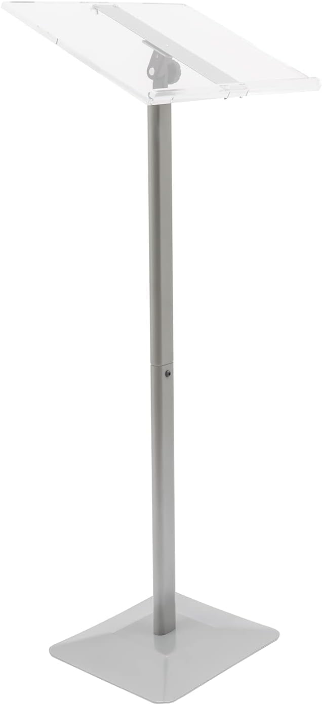 LOYALHEARTDY Acrylic Podium Stand, Floor Standing Speaking Podium 30-90 ...