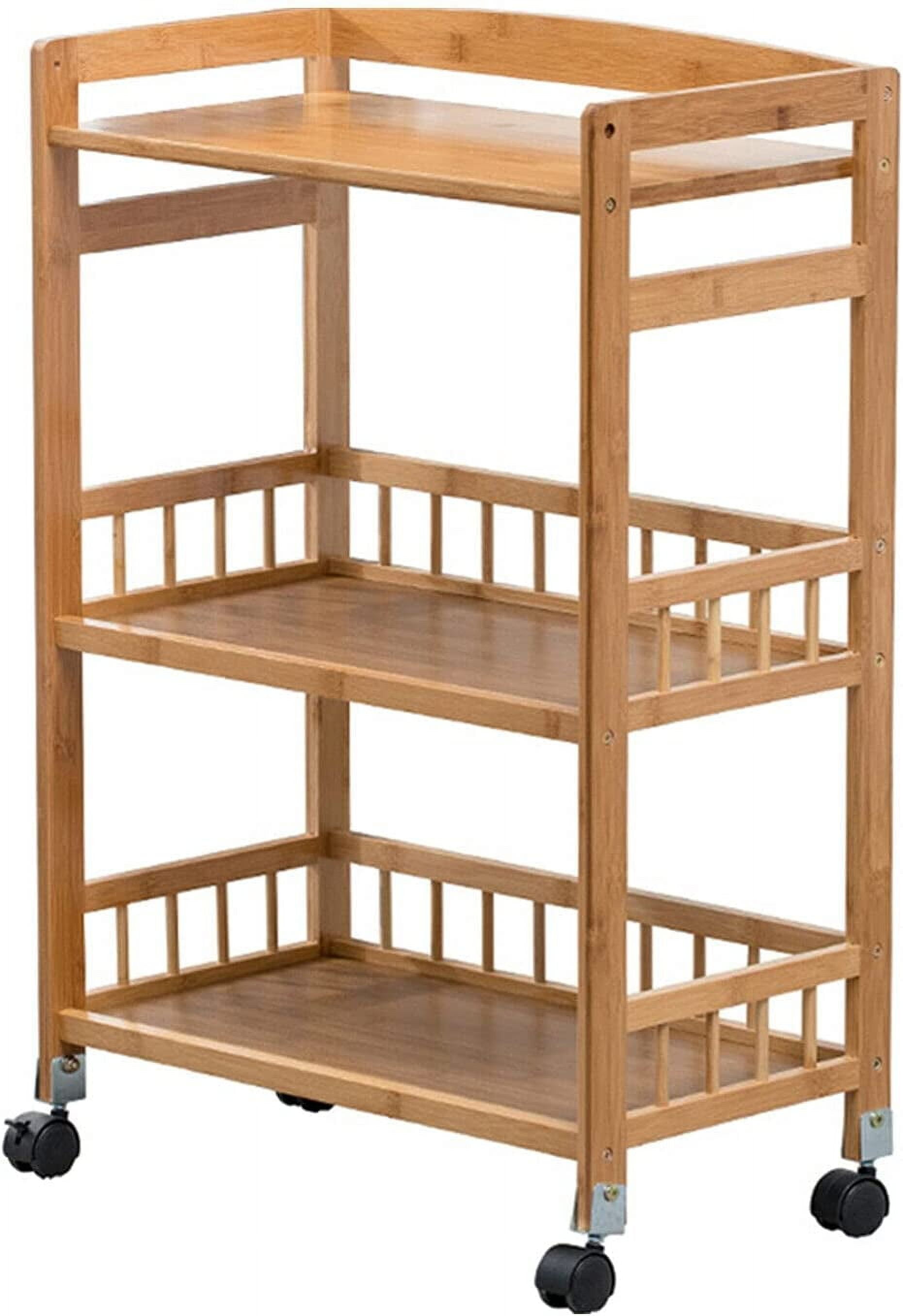 LOYALHEARTDY Bar Carts for Home, Rolling Home Bar Serving Cart, 3-Tier ...