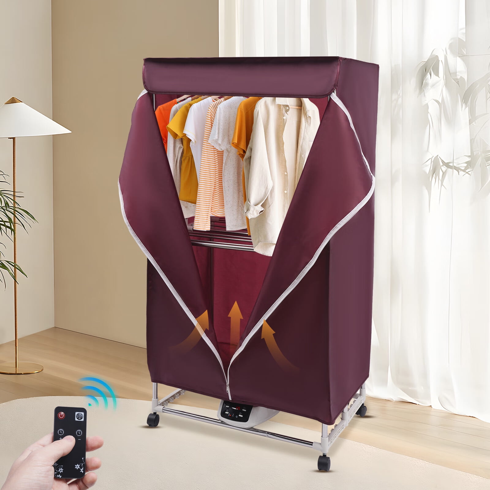 LOYALHEARTDY Folding Clothes Dryer Portable Electric Dryer Machine 0 ...