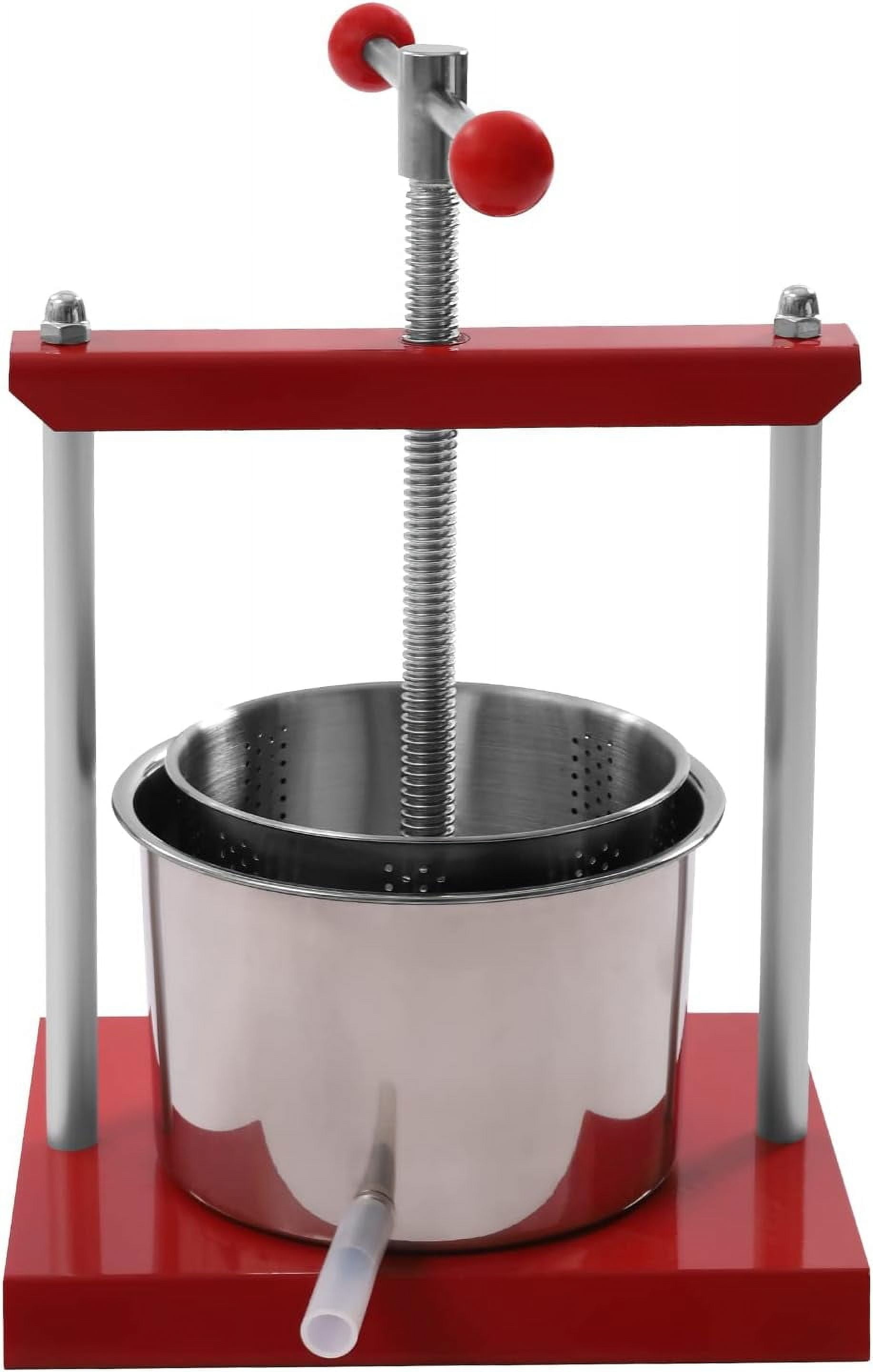 LOYALHEARTDY Fruit Wine Press 1.6Gal Stainless Steel Grape Press 6L for ...