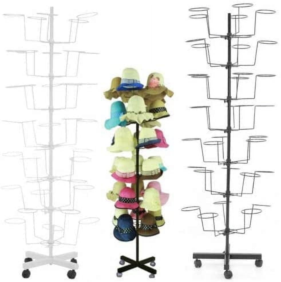 LOYALHEARTDY Hats Stand Display, Adjustable Iron Hat Rack Stand, Hat ...