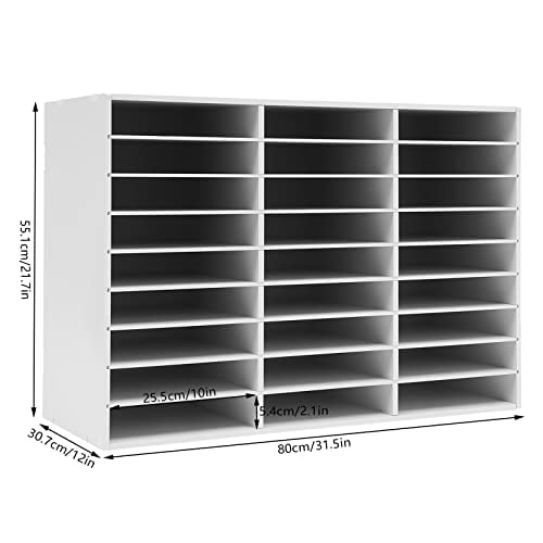 LOYALHEARTDY Literature Organizer 36 Compartment, Mail Sorter Paper ...