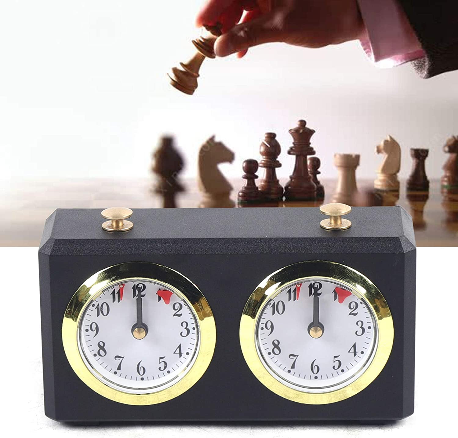 LOYALHEARTDY Mechanical Chess Clock Analog for Board Games International Chess Timer Clock ...
