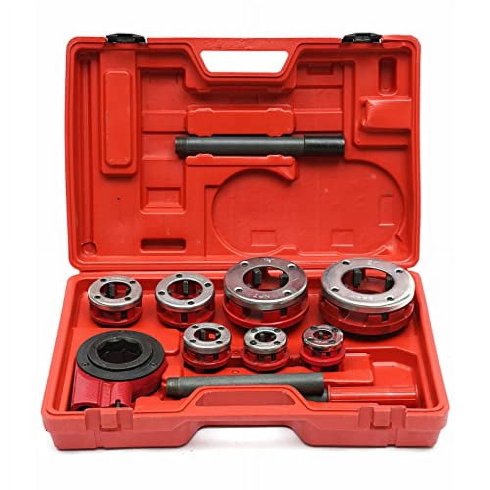 LOYALHEARTDY Ratchet Pipe Threading Tool Set with 7 Dies, 3/8-2 ...